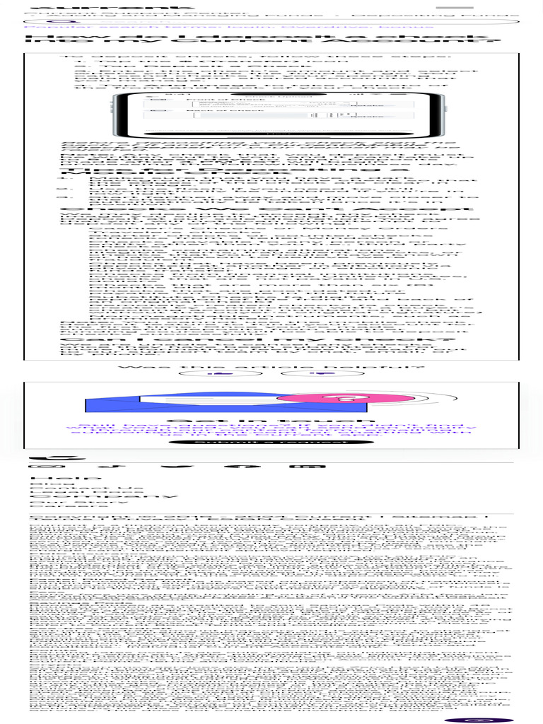 How Do I Deposit A Check Into My Current Account - Current Support ...