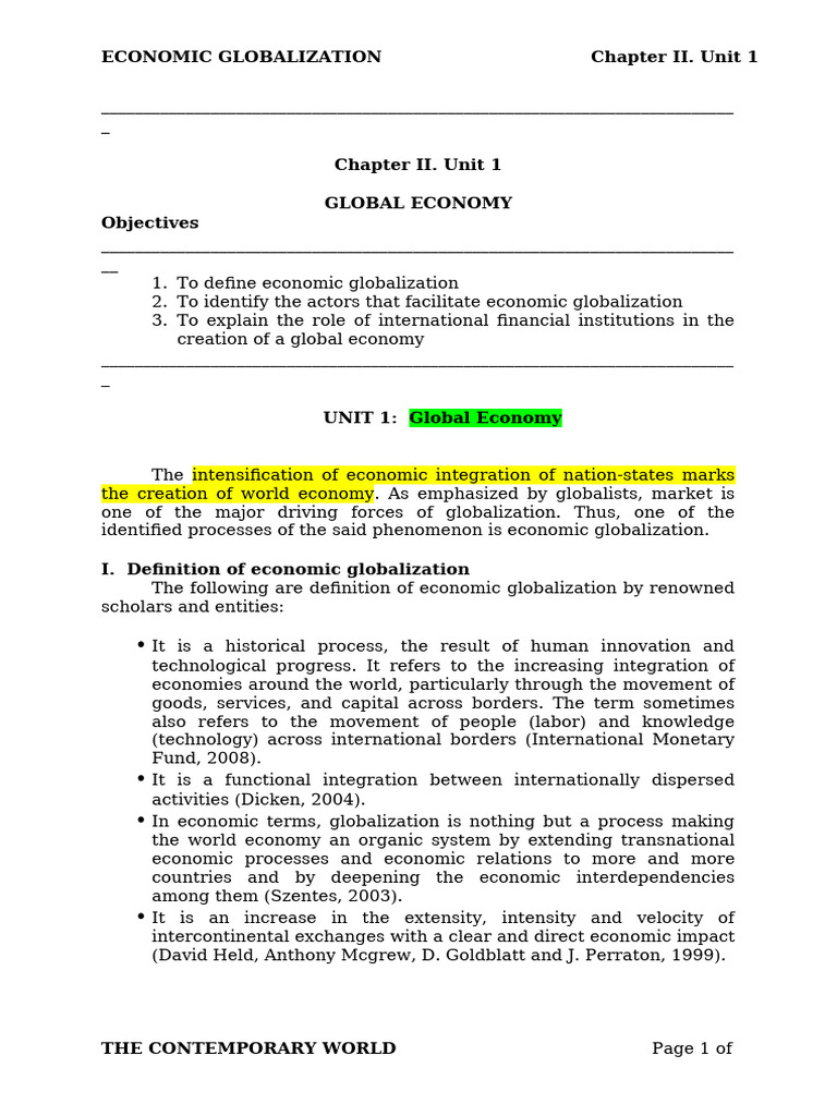 Chapter II. Unit1 | PDF | Bretton Woods System | Exchange Rate