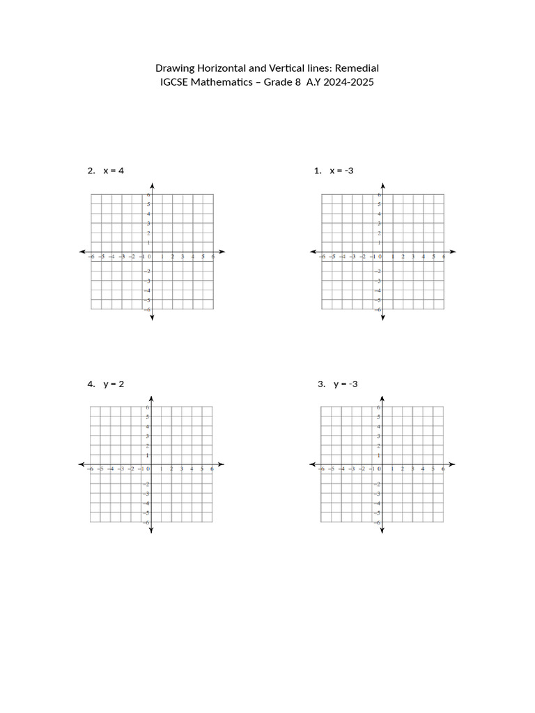 Drawing Horizontal and Vertical Lines | PDF