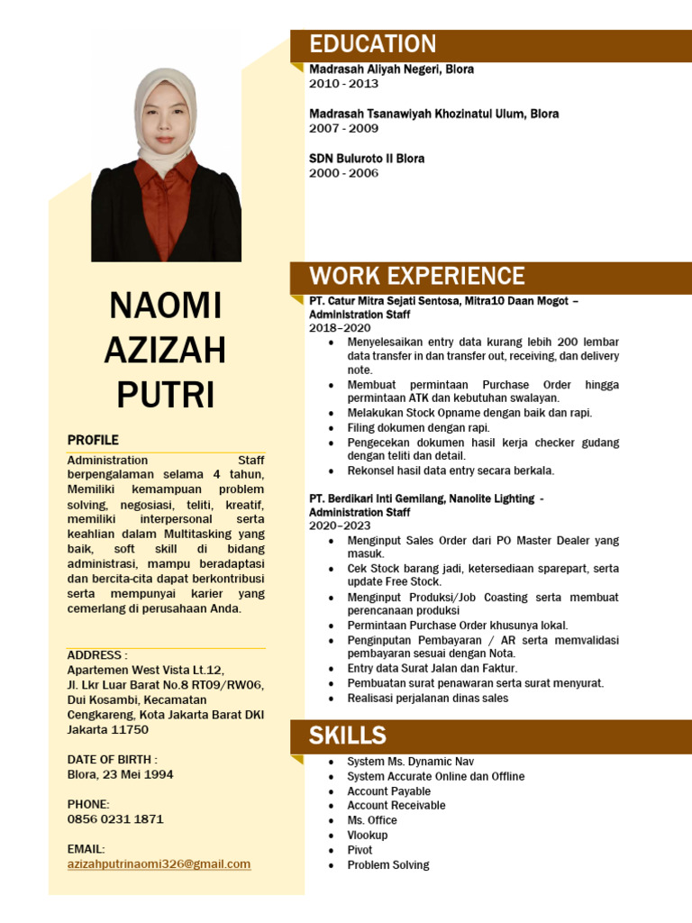 CV & Surat Lamaran Pekerjaan-1 | PDF