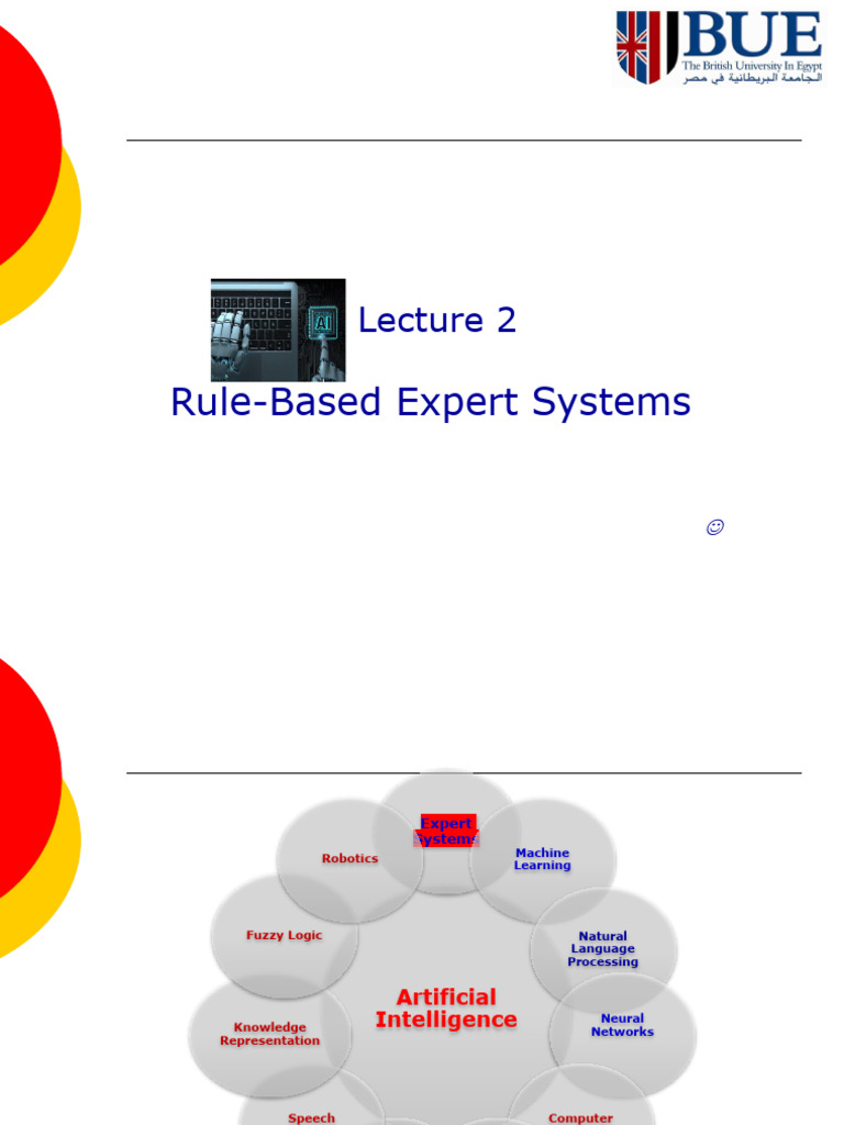 BUE AI-Lec 02-Expert Systems | PDF | Expert | Knowledge Representation And Reasoning