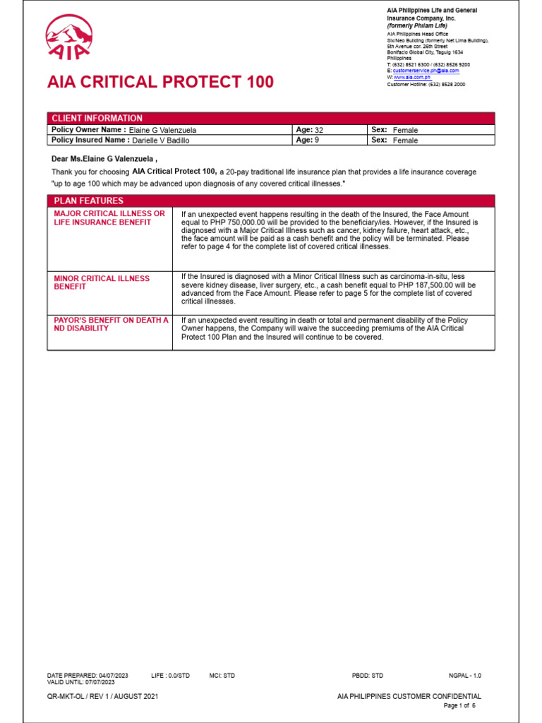 Dars Insurance Quotation | PDF | Life Insurance | Insurance