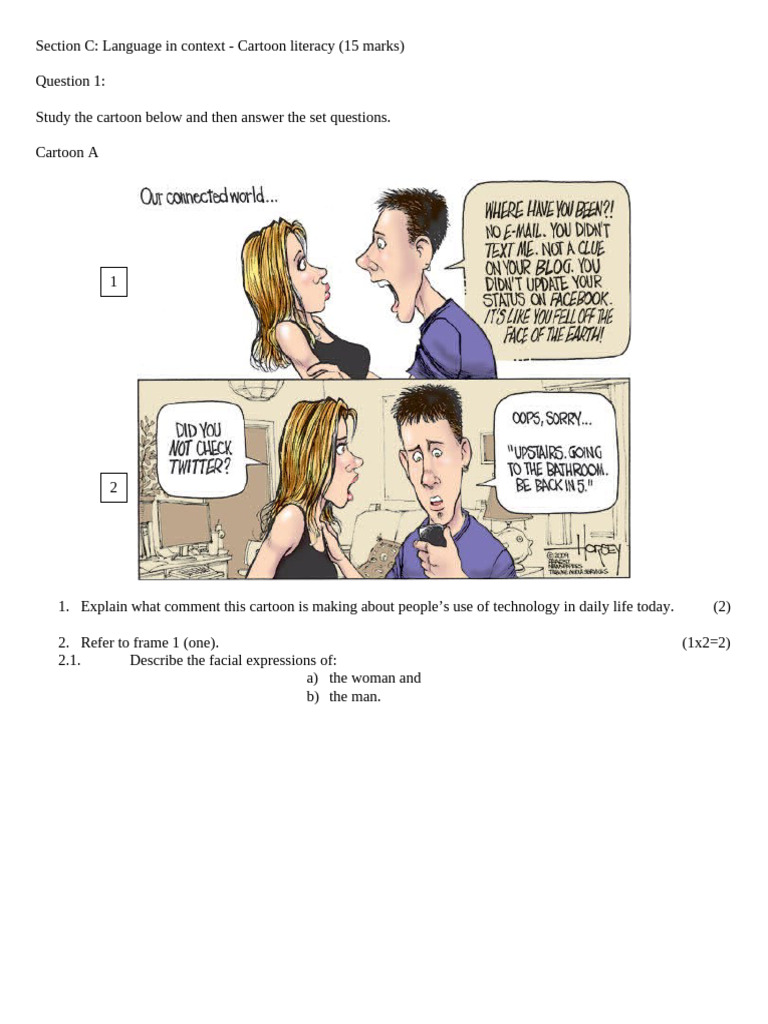 Grade 10 Cartoon Analysis and Ads | PDF
