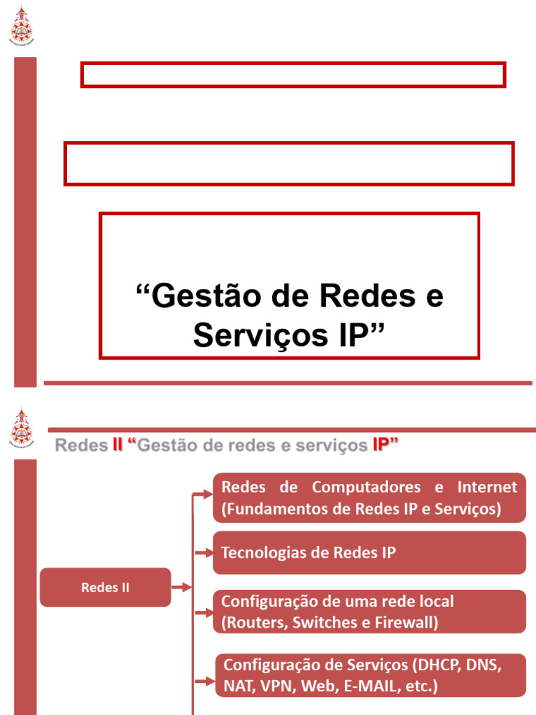 Gestão de Redes IP: Fundamentos e Práticas | PDF | Endereço de IP ...