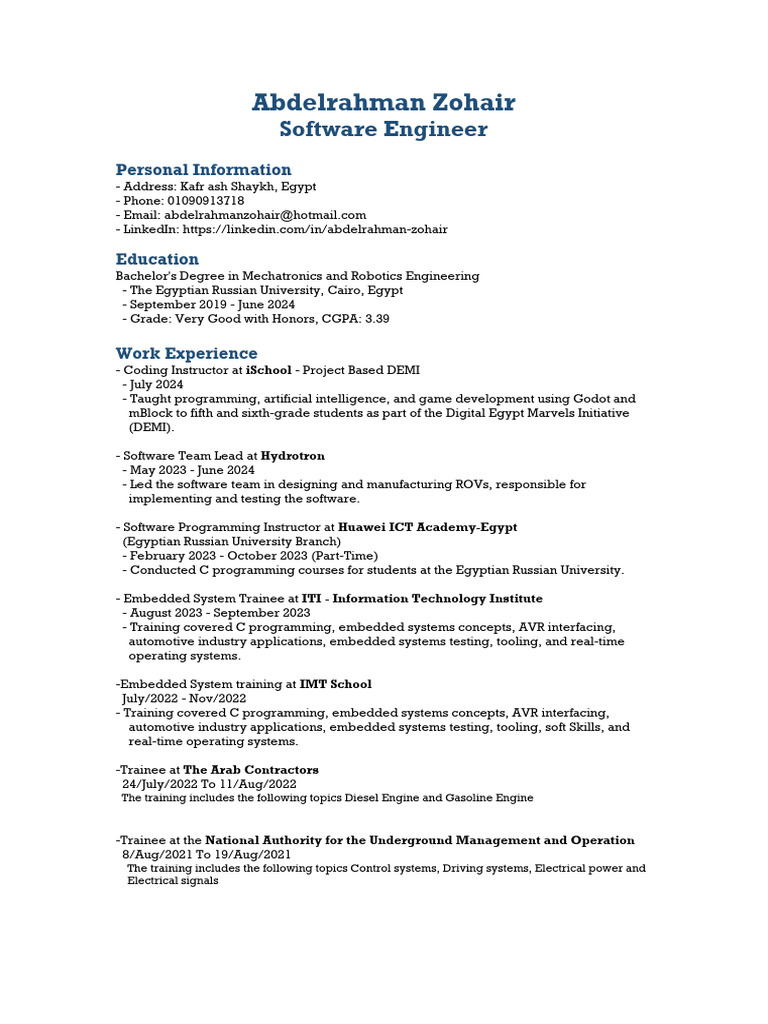 Software Engineer Profile | PDF | Computer Engineering | Computing