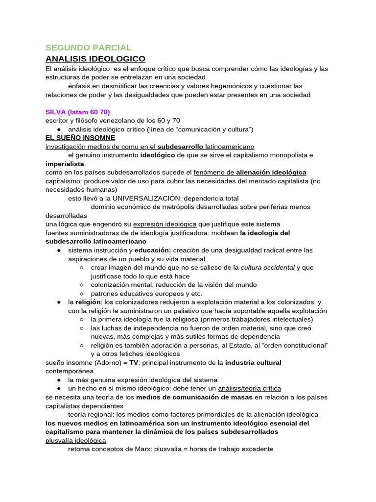 Resumen Comu II 2do Parcial | PDF | Ideologías | marxismo