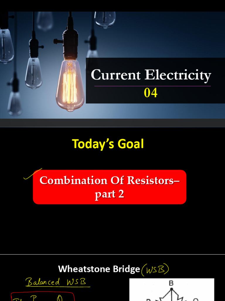 Current Electricity Lect 04 Notes - Electricity Bbb04notes | PDF ...