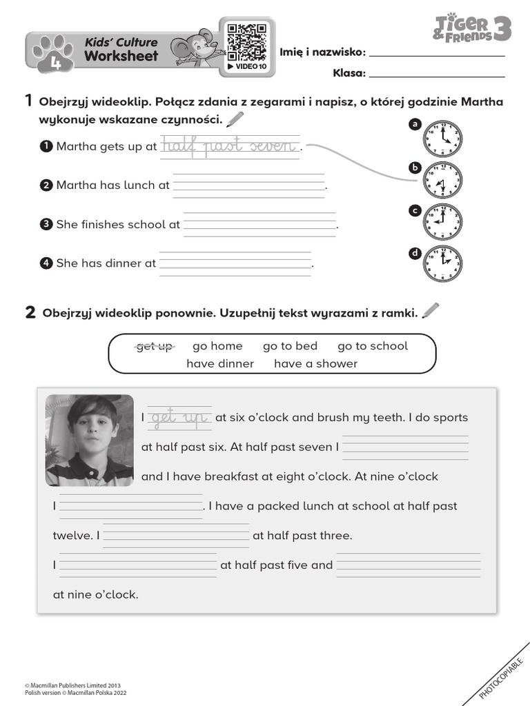 Tiger&Friends 3_TRF_Kids Culture_4 | PDF | Meal