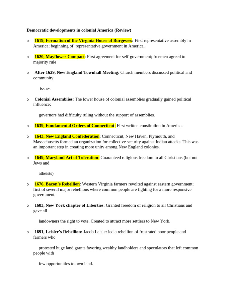 Leisler's Rebellion Overview | PDF | New England | Freedom Of Religion