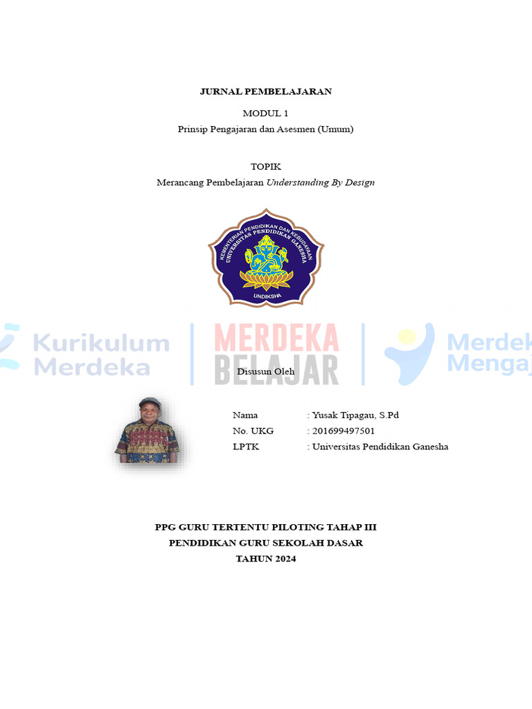 JURNAL Modul 1 PPA - Merancang Pembelajaran UbD | PDF