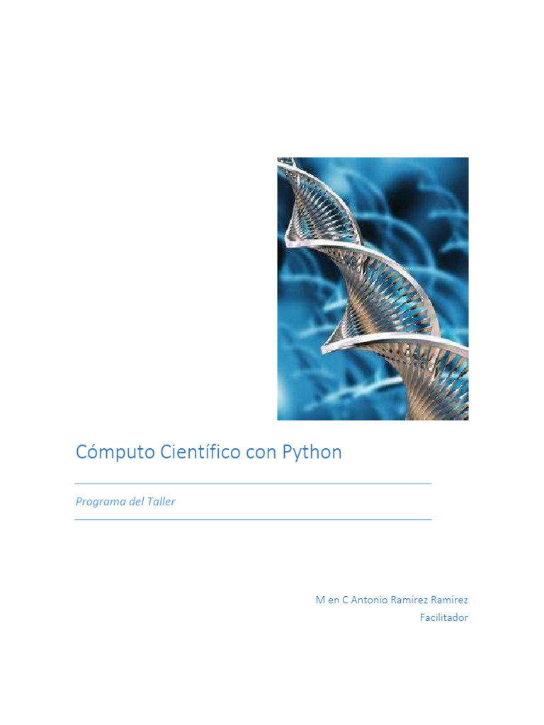 Computo Cientifico Con Python | PDF | Programación de computadoras | Python (lenguaje de ...