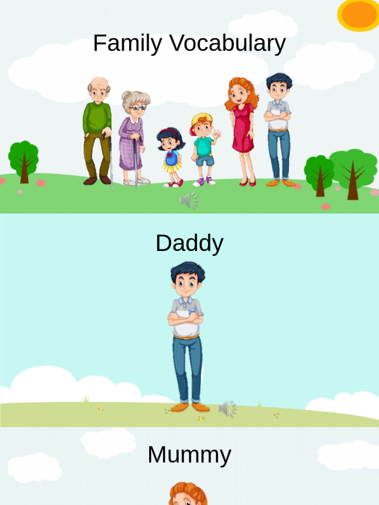 Family Vocabulary | PDF | Cooking, Food & Wine