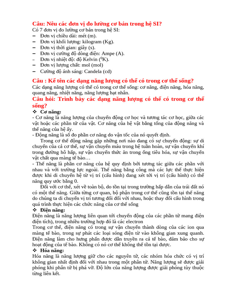 Bản Sao Vật Lí Lí Sinh | PDF