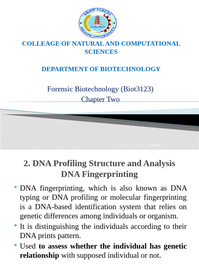PPT Chapter Two | PDF | Single Nucleotide Polymorphism | Dna Profiling
