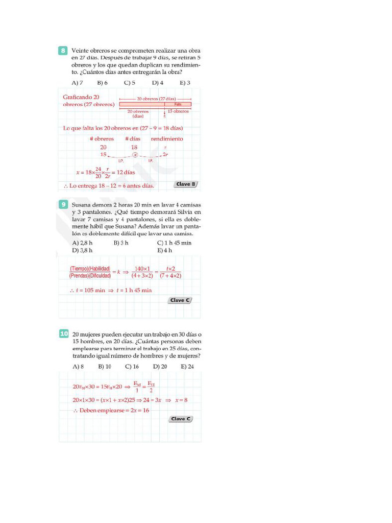 C7 - SOLUCION DE TAREA - REGLA DE TRES | PDF