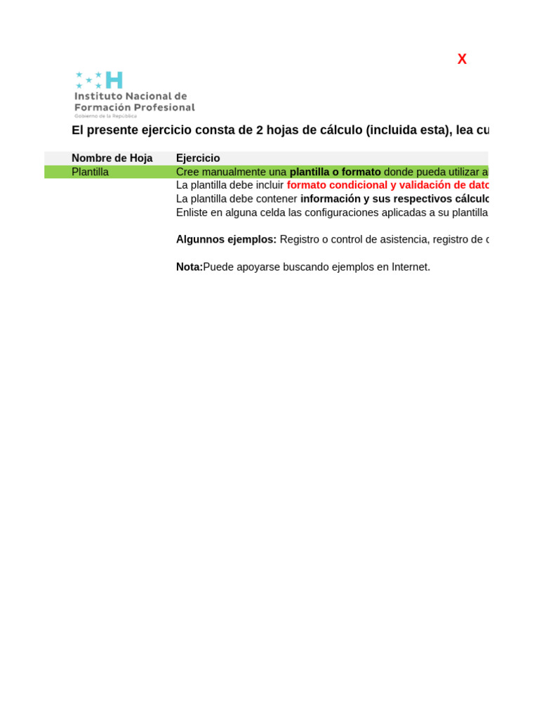 Ejercicio 6 Excel Intermedio - 10% | PDF | Informática