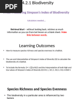 Simpson's Diversity Index - Practice Questions | PDF | Language Arts ...