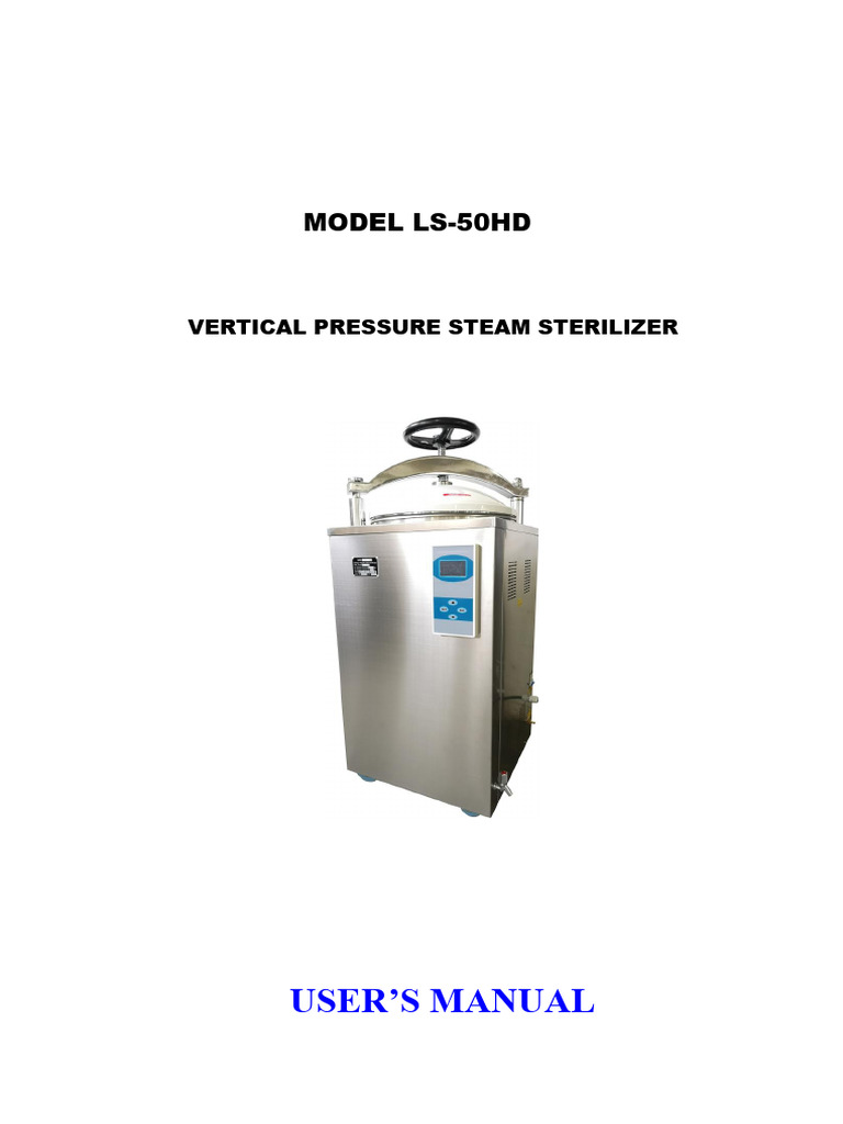 Manual Autoclave Vertical 50HD | PDF | Electromagnetic Compatibility ...