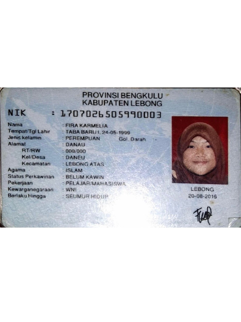 LebongAtas FiraKarmelia KTP | PDF