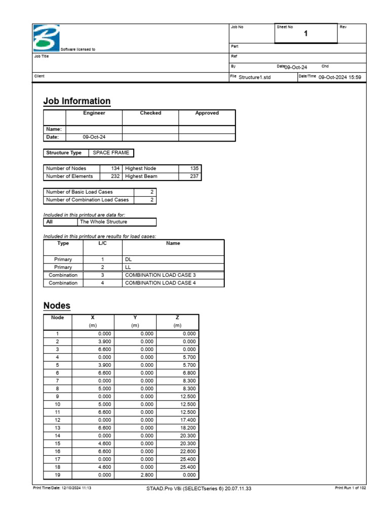Structural Calculations | PDF | Software Engineering | Structural ...