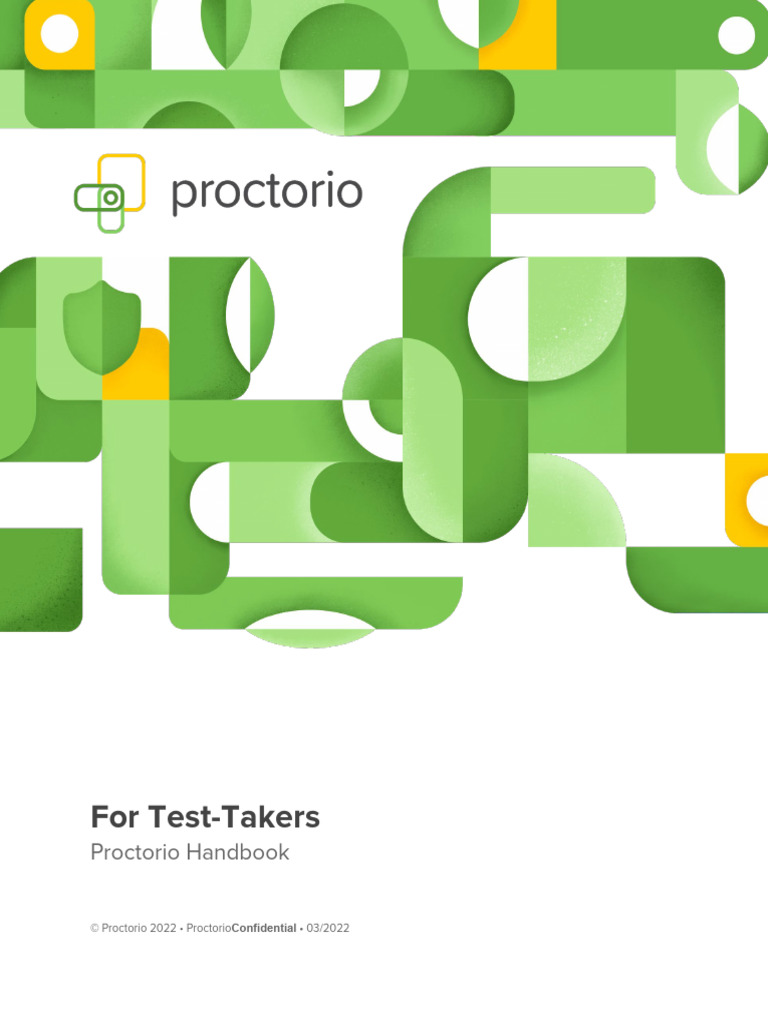 Proctorio Handbook - For Test-Takers - 2022 | PDF | Http Cookie | Computing