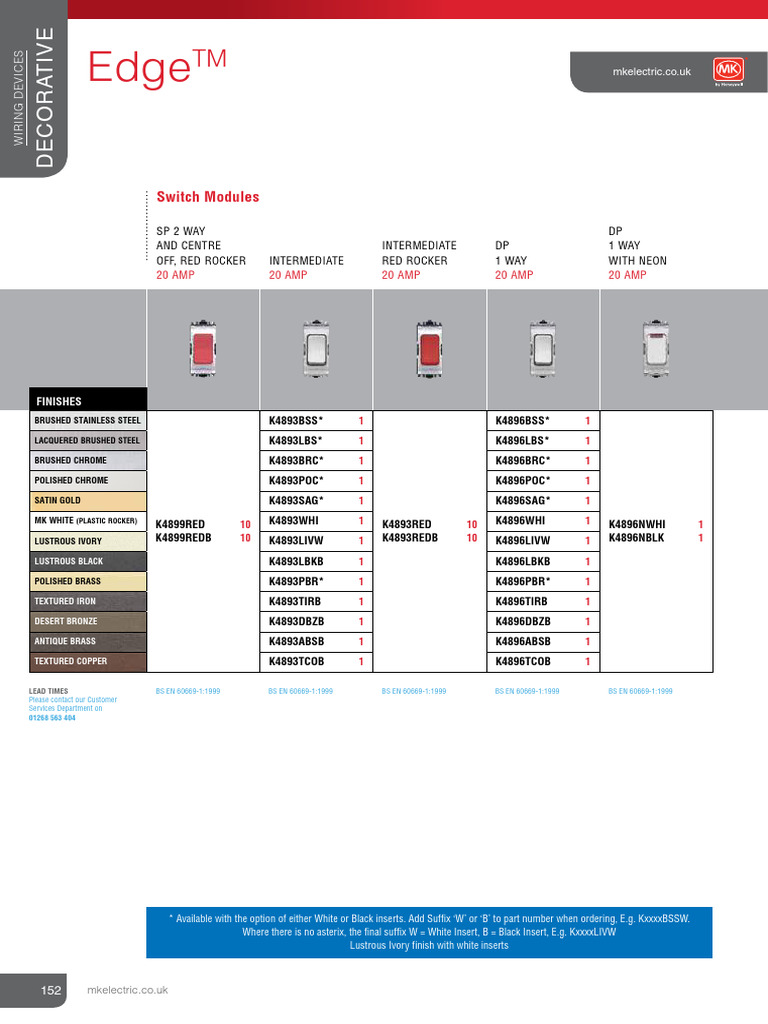 MK-Electric-Catalogue en P2 | PDF | Hdmi | Electrical Wiring