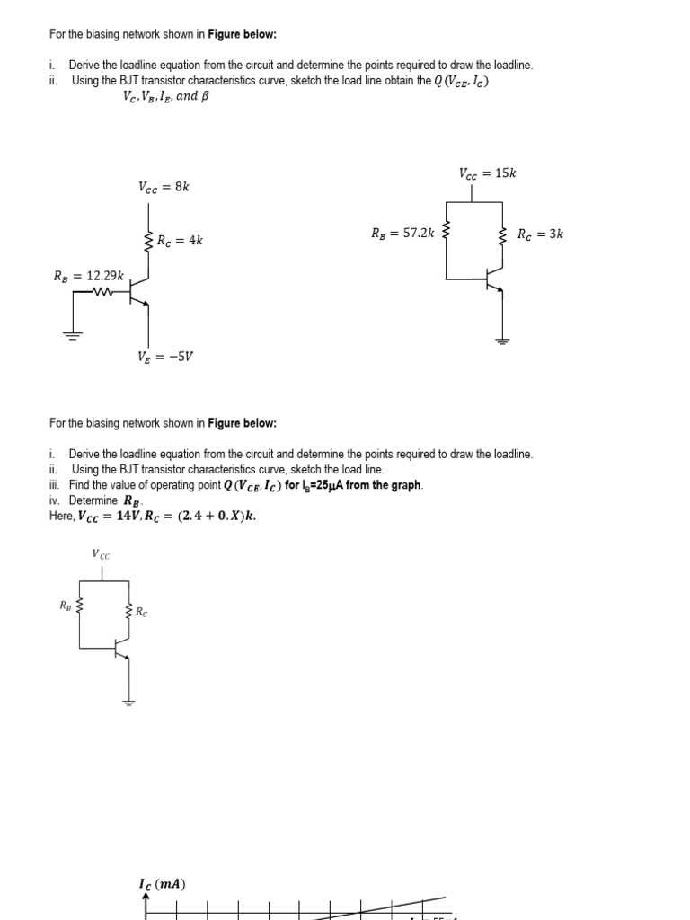 BJT Q4 Practice Problems | PDF | Bipolar Junction Transistor ...