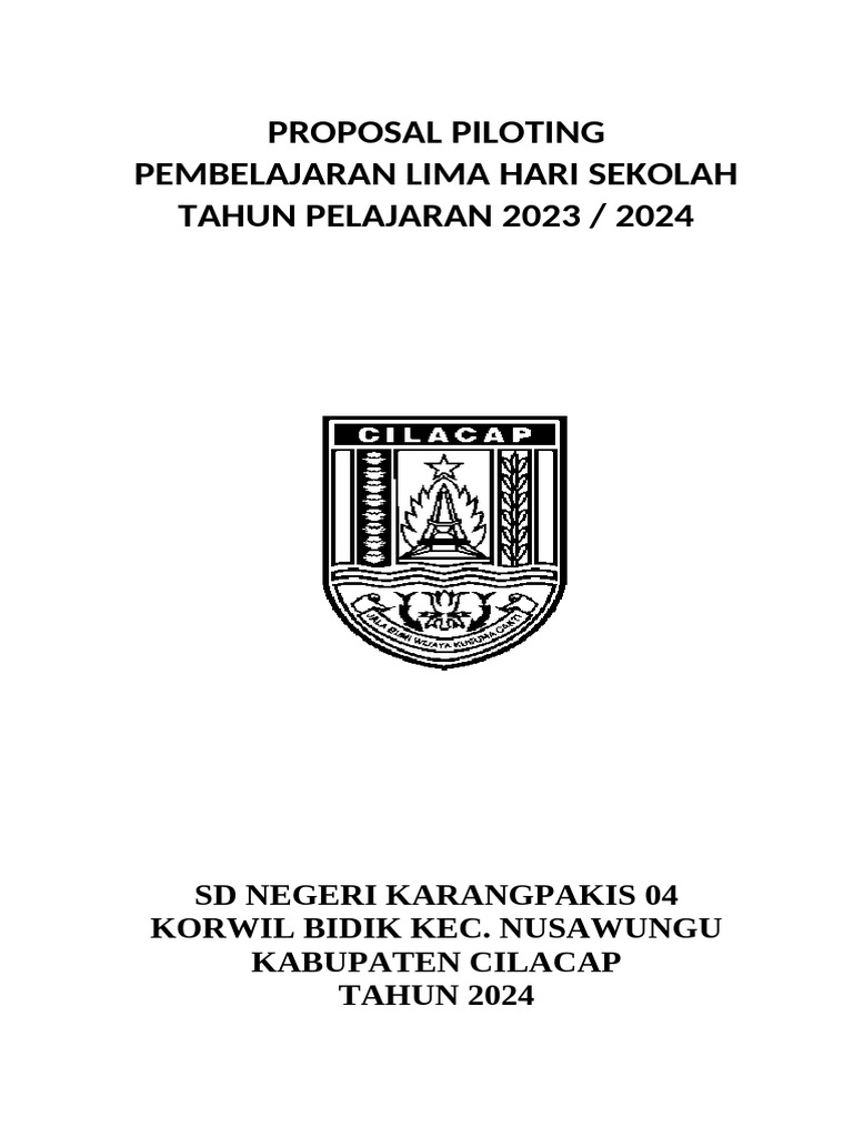 Proposal 5 Hari Sekolah | PDF