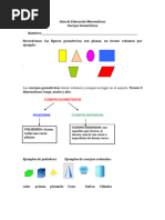 Características de Figuras Geométricas 3D | PDF | Hogar, jardinería y ...
