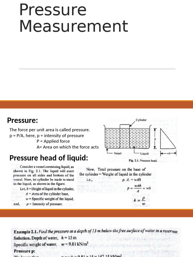 2 - Pressure Measurement | PDF