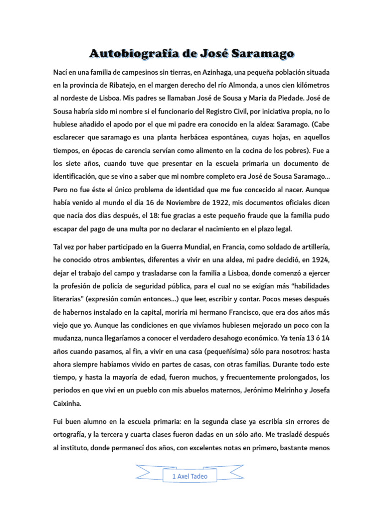 Autobiografia | PDF
