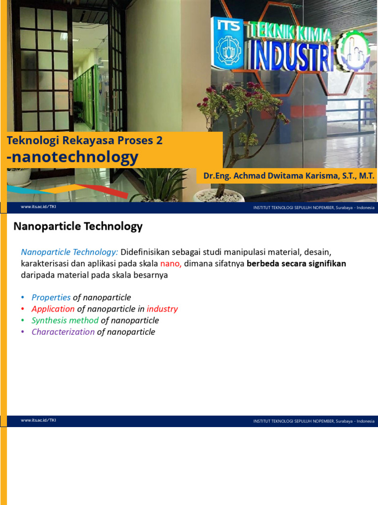 Nanotechnology 1 - Properties of Nanoparticle | PDF | Nanoparticle | Nanotechnology