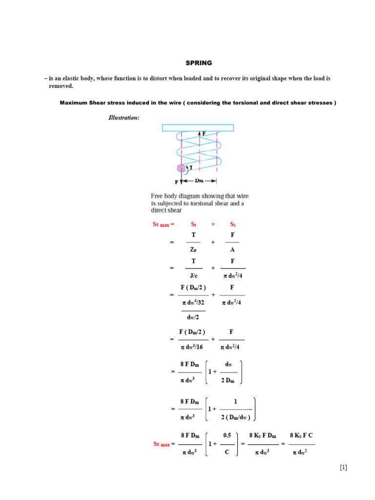 6. SPRING | PDF | Young's Modulus | Stiffness