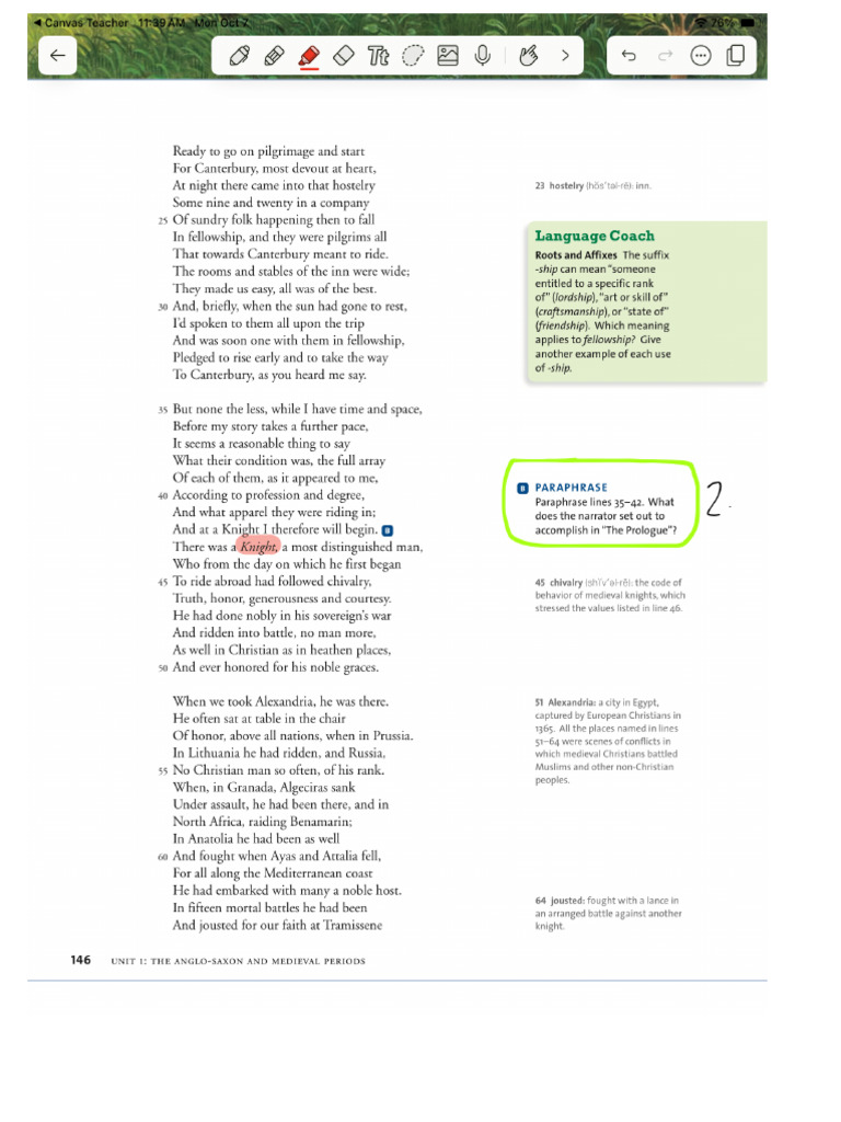 Canterbury Tales Character Activity | PDF