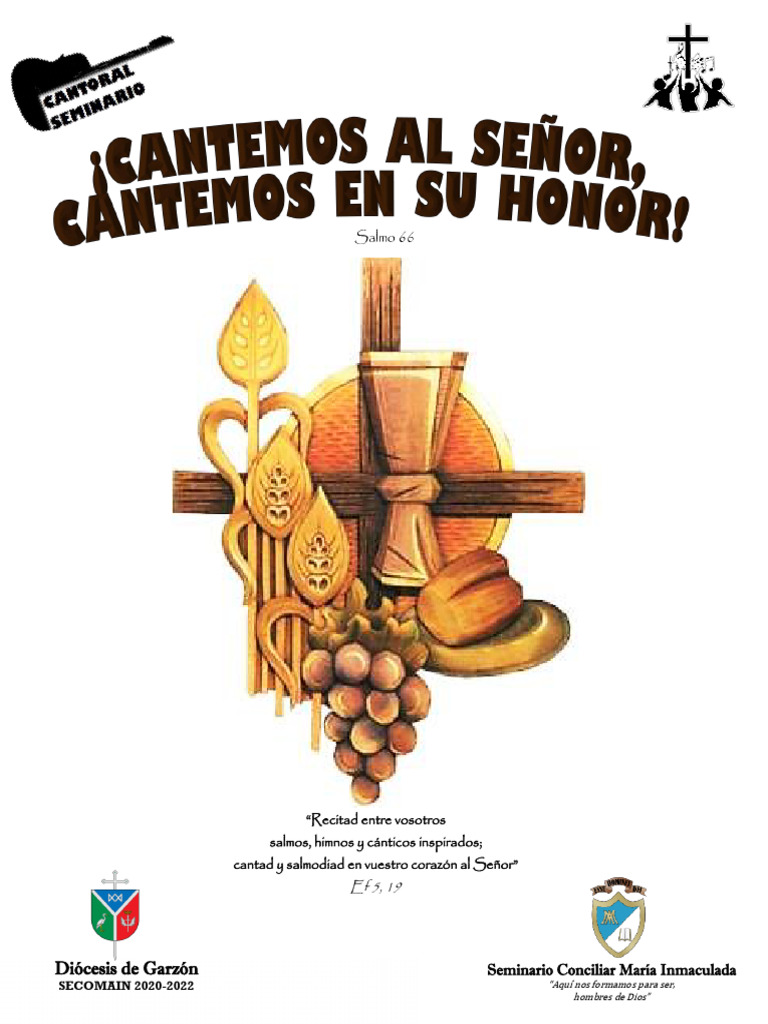 (Evo) Cantoral - Cantemos Al Señor, Cantemos en Su Honor-Secomain. Ed. 2020-2022 - Libre | PDF ...