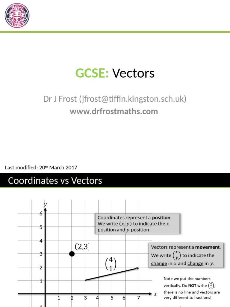 GCSE-Vectors | PDF | Euclidean Vector | Geometry