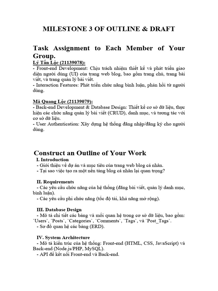 Milestone 3 of Outline | PDF