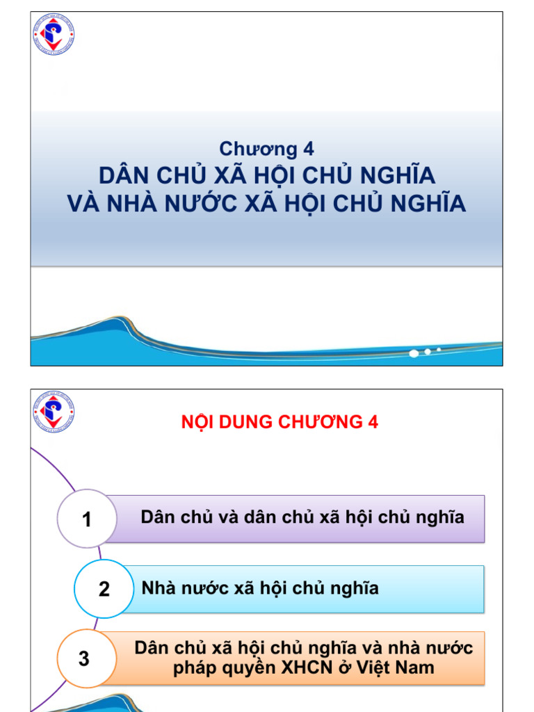 Chuong 4 - Dan Chu XHCN Va Nha Nuoc XHCN-2024 | PDF