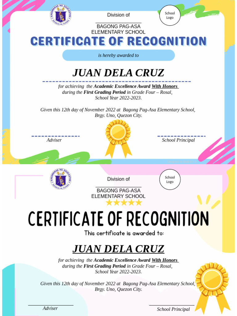 Award Certificates SY 2022-2023 | PDF | Philippines
