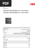 1SDA067020R1 xt2n 160 Tma 160 1600 3p F F | PDF | Electric Power Distribution | Components