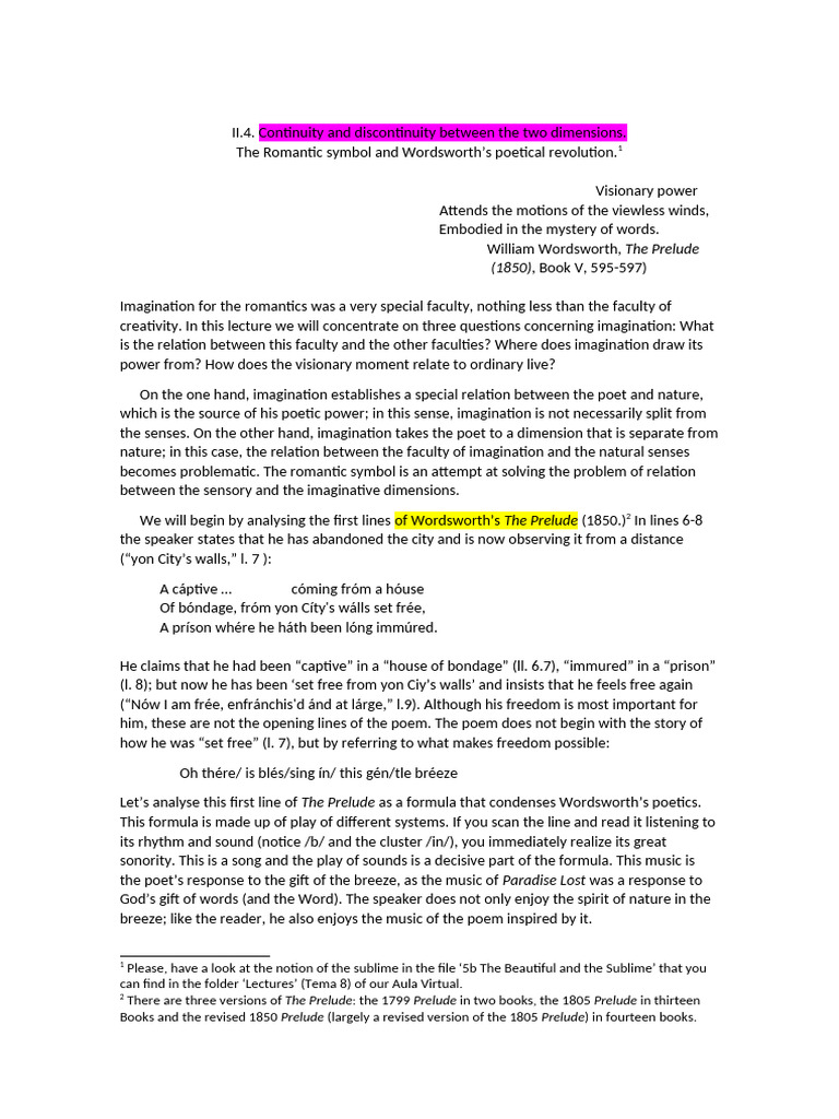 Continuity and Discontinuity Between The Two Dimensions | PDF | Poetry ...