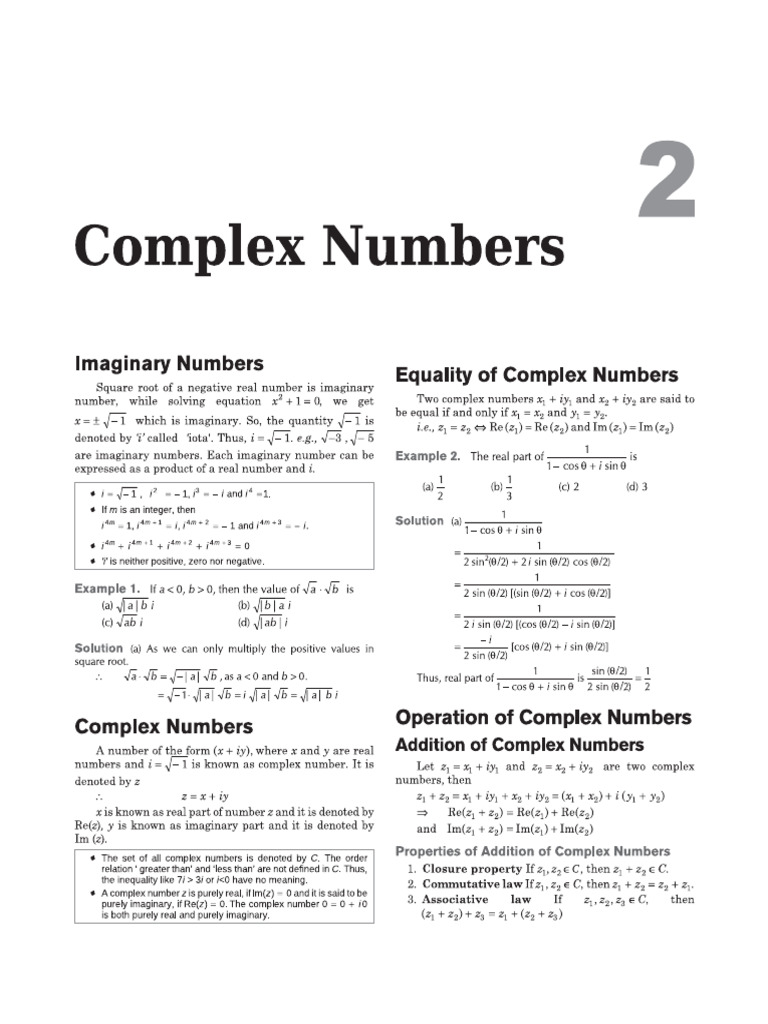 Complex No | PDF
