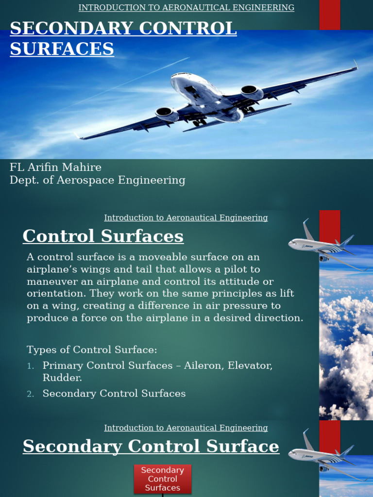 Intro To Aero - Secondary Control Surface (High Lift Devices) | PDF ...