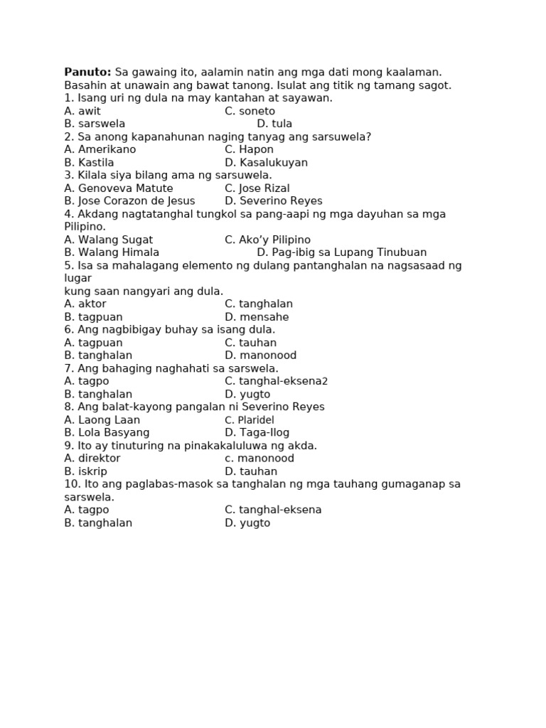 Filipino 8 Adm Oct 23 2024 | PDF