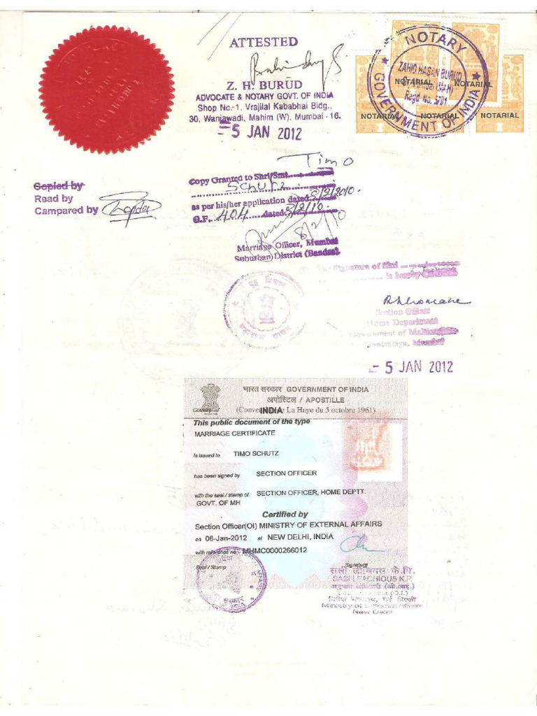 Apostille in India | PDF
