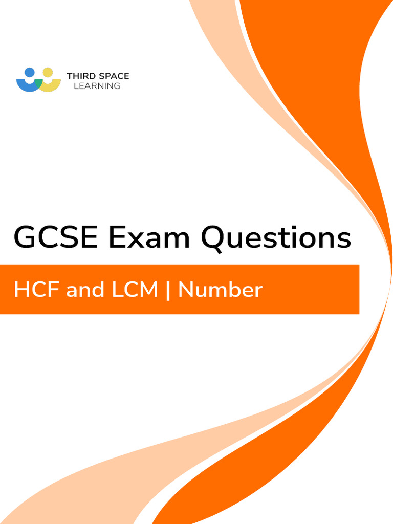 GCSE Exam Questions HCF and LCM | PDF | Arithmetic | Elementary Mathematics
