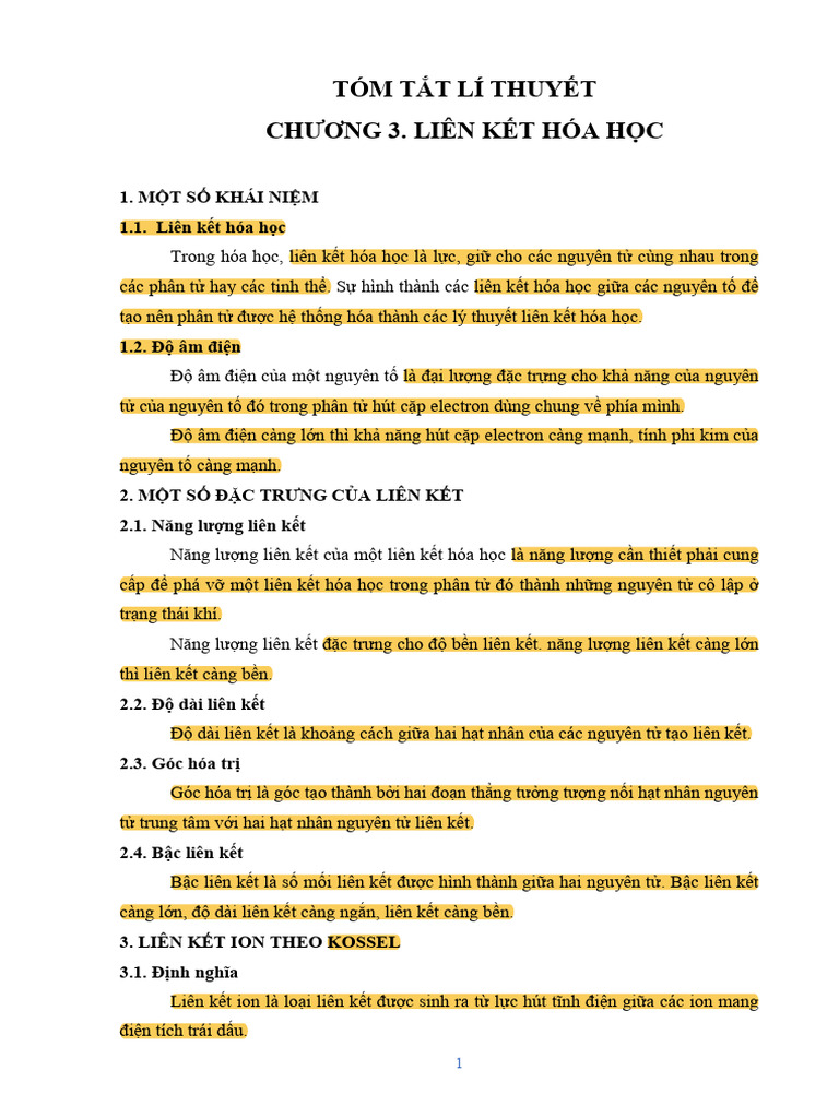 1. Tom tat ly thuyet chuong 3 | PDF