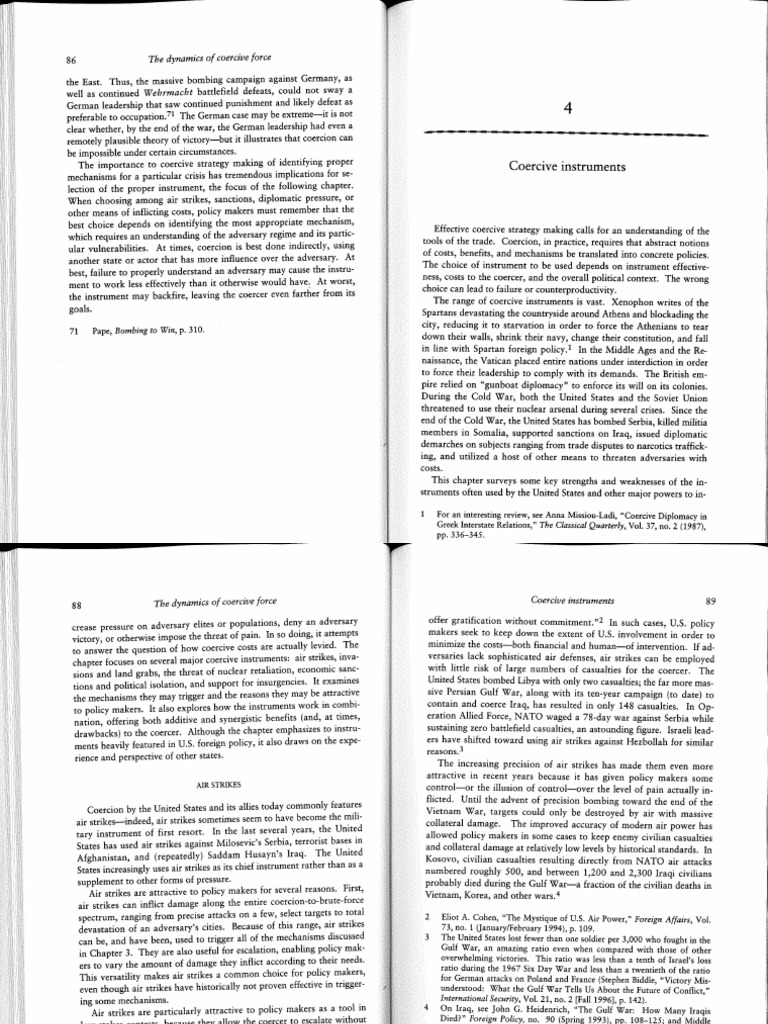 Byman and Waxman - 2002 - Coercive Instruments | PDF