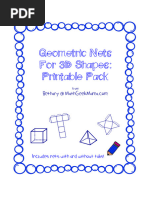 Geometric Nets Printable Pack | PDF