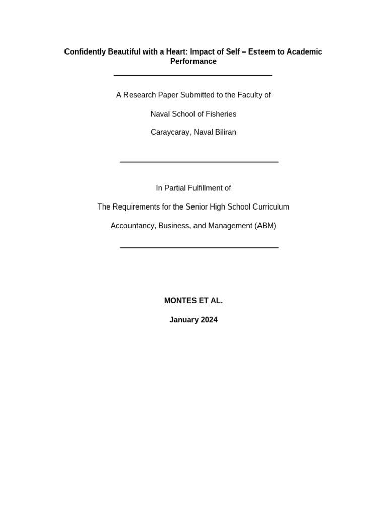 Research Paper G3 PR2 ABM 12 WAKIN 2 | PDF | Self Esteem | Motivation